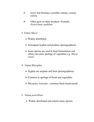 Food Microbiology - Chapter 1 & 2 | DOC