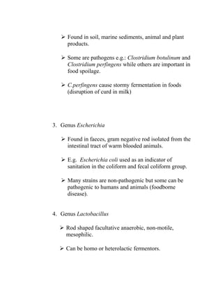 Food Microbiology - Chapter 1 & 2 | DOC
