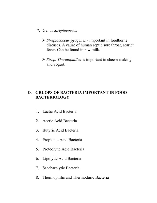 Food Microbiology - Chapter 1 & 2 | DOC | Digestive Disorders ...