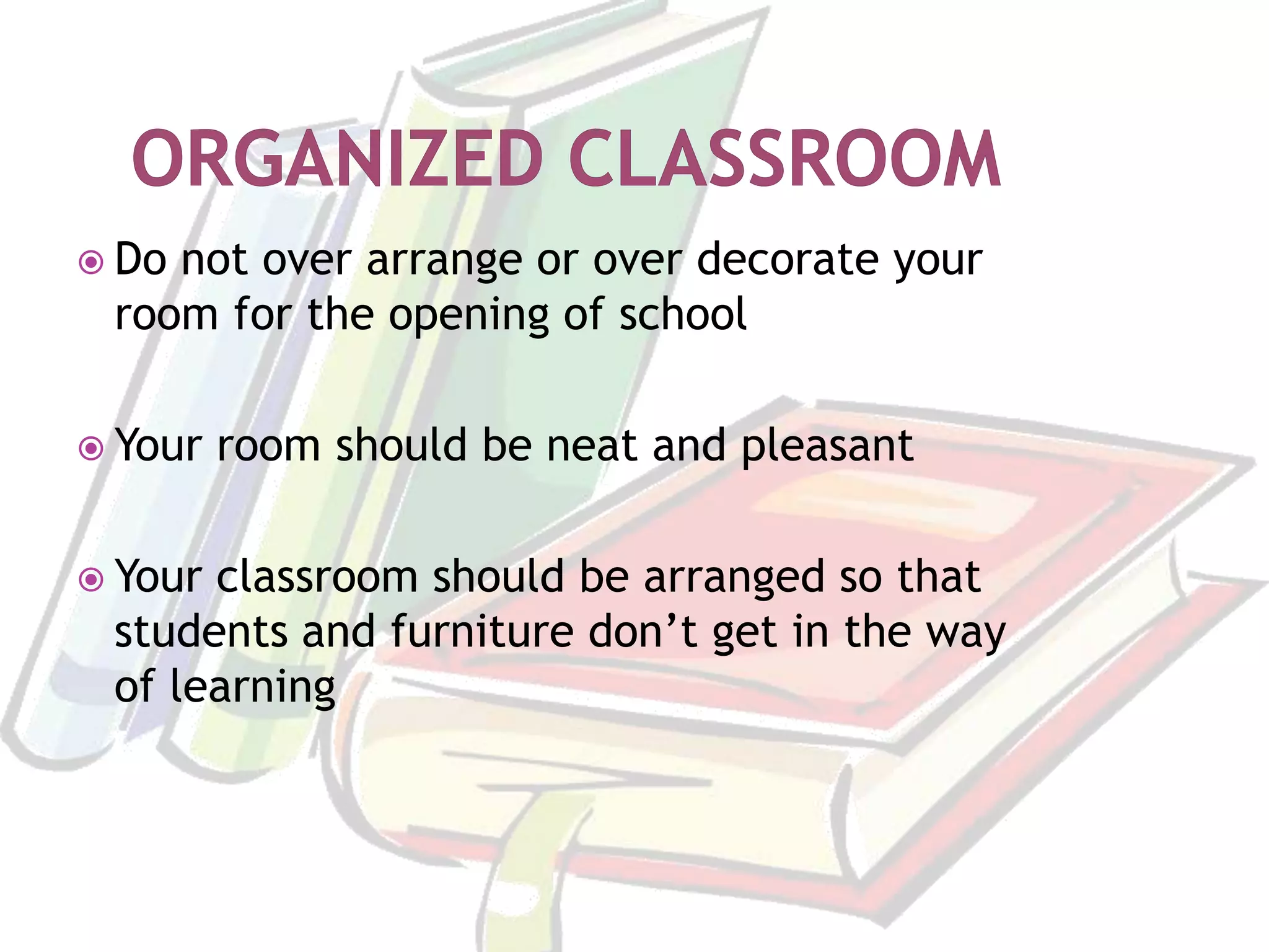 How to have a prepared classroom | PPT