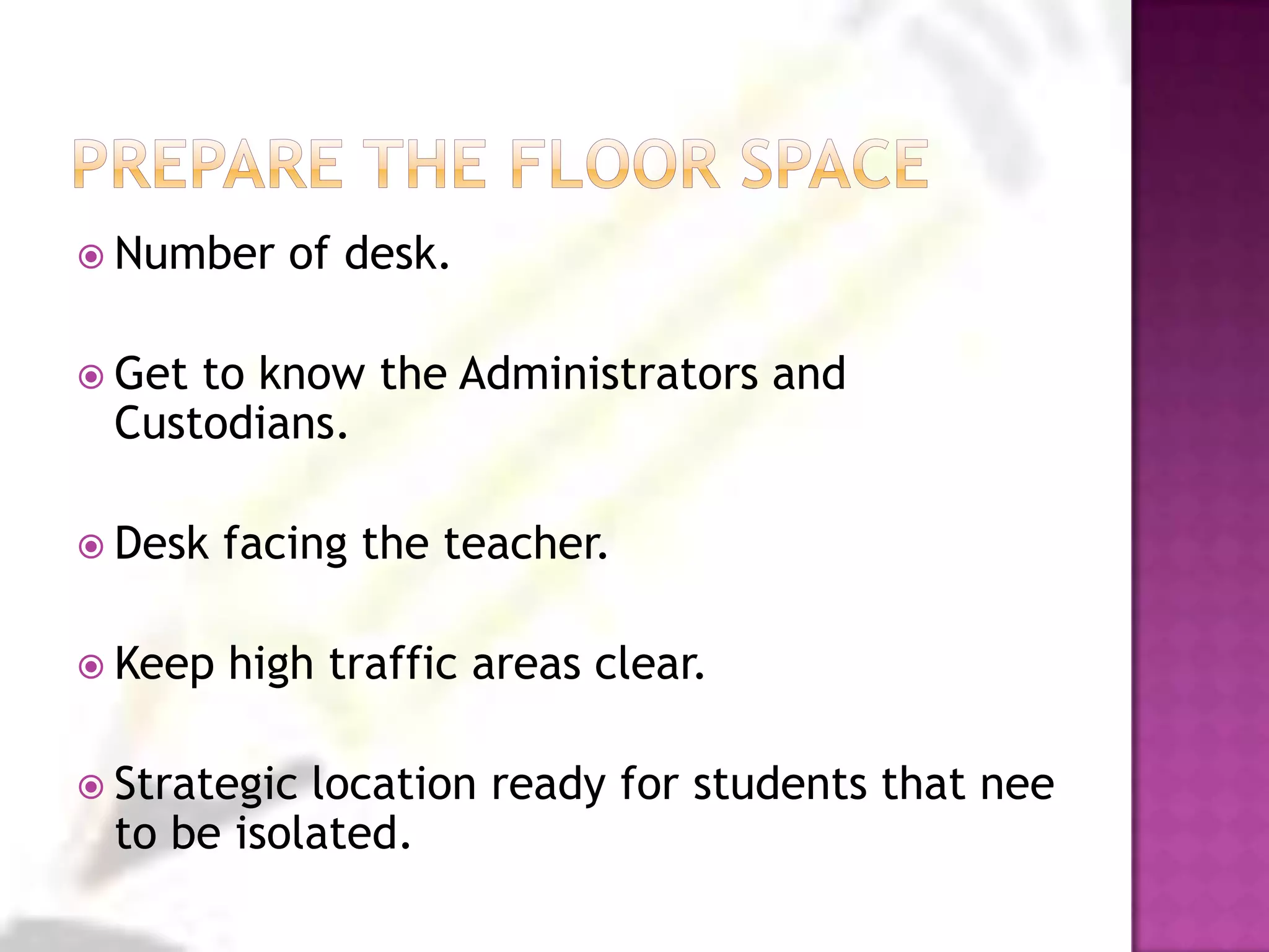 How to have a prepared classroom | PPT
