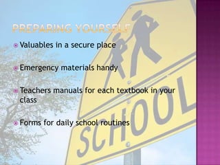 How to have a prepared classroom | PPT