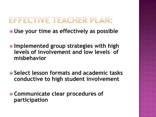 How to have a prepared classroom | PPT