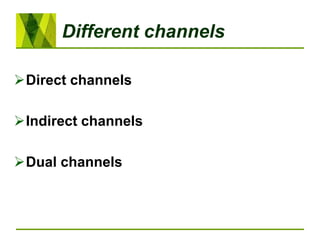 Chapter distribution and supply chain management 1st part | PPTX