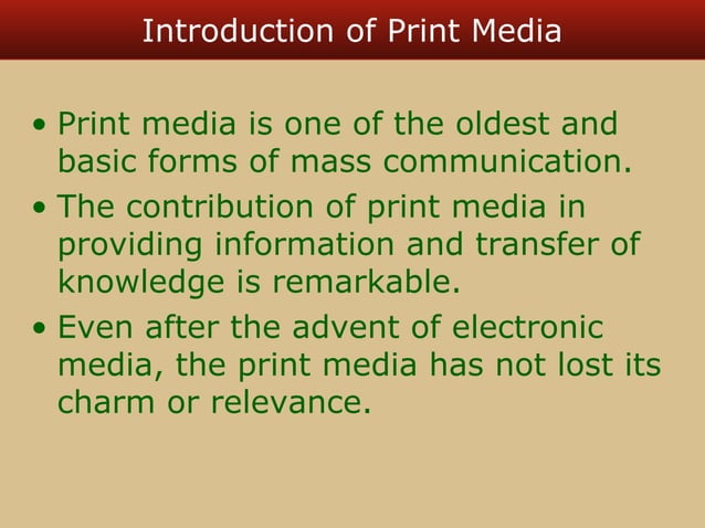 Chapter12-Evolution of Print Media | PPT | Advertising Industry ...