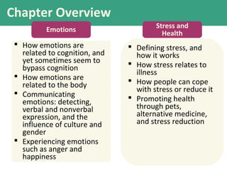 Ch. 12: Emotions, Stress, & Health | PPT