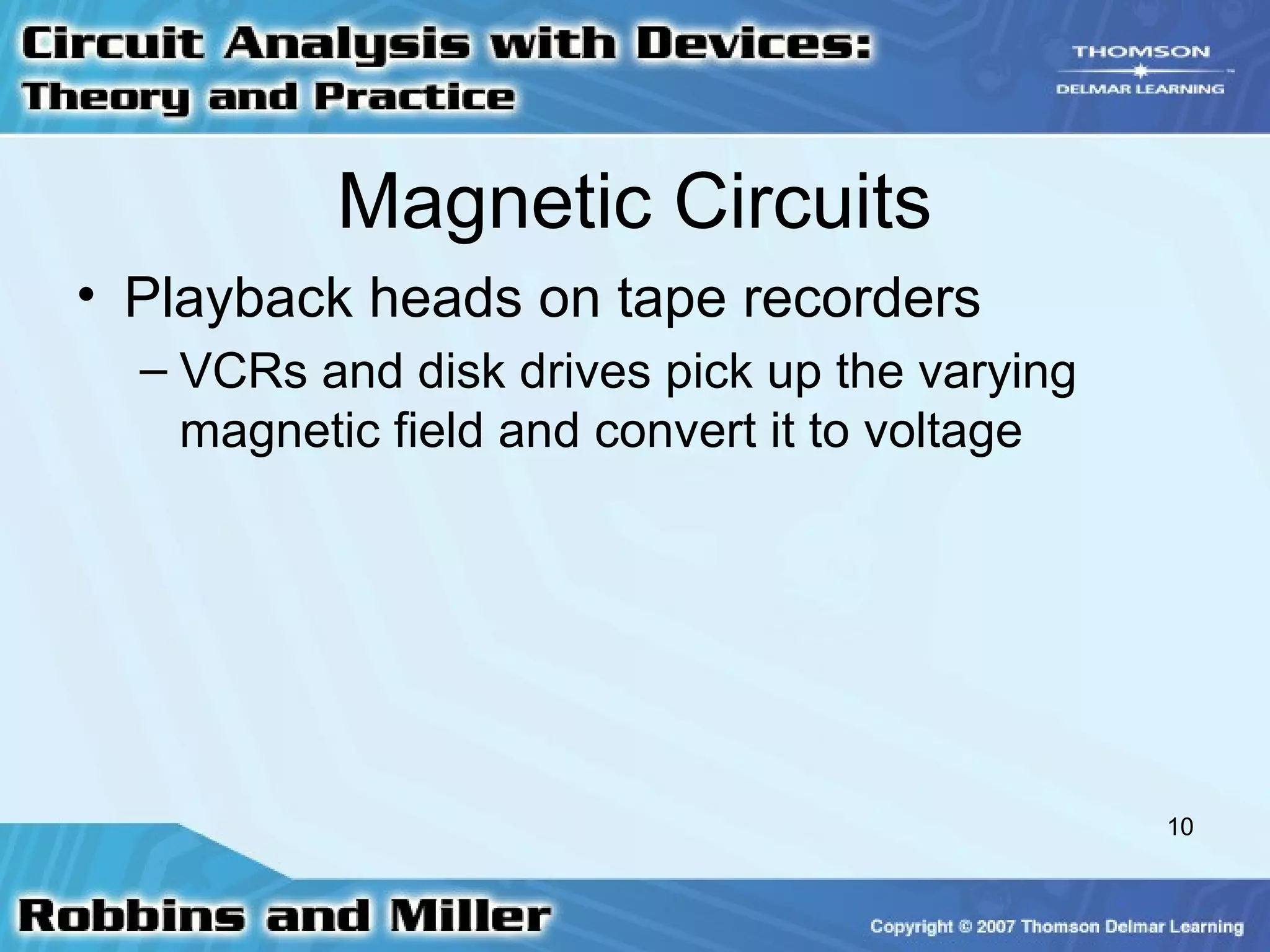 Magnetism and Magnetic Circuits | PPT