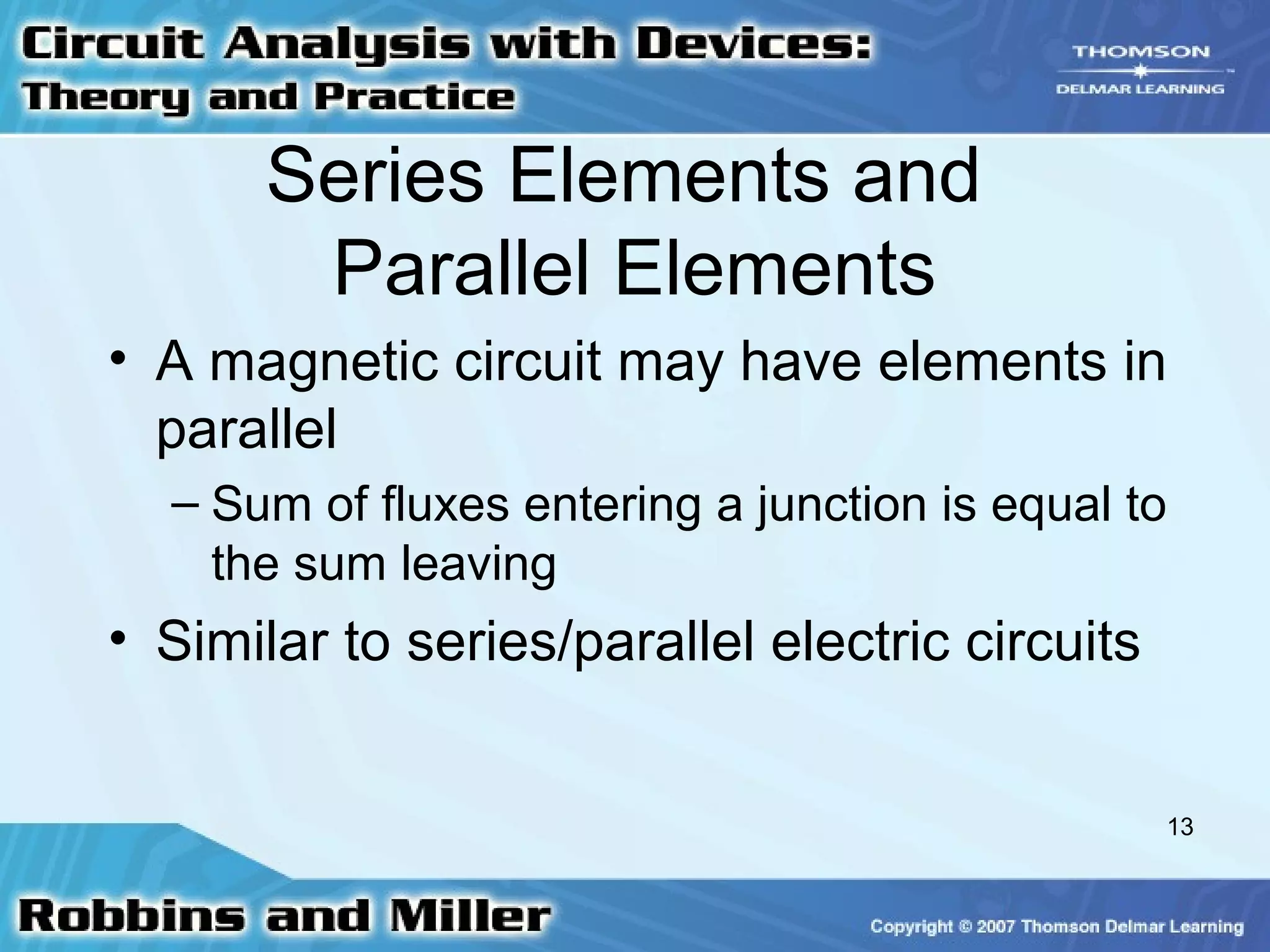 Magnetism and Magnetic Circuits | PPT