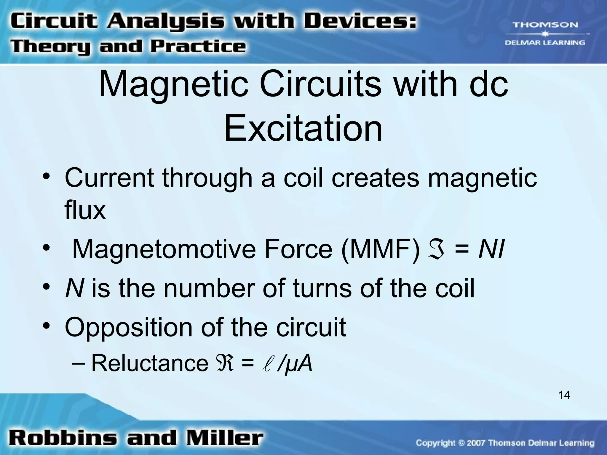 Magnetism and Magnetic Circuits | PPT