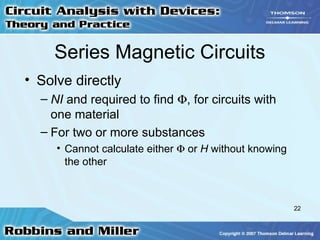 Magnetism and Magnetic Circuits | PPT