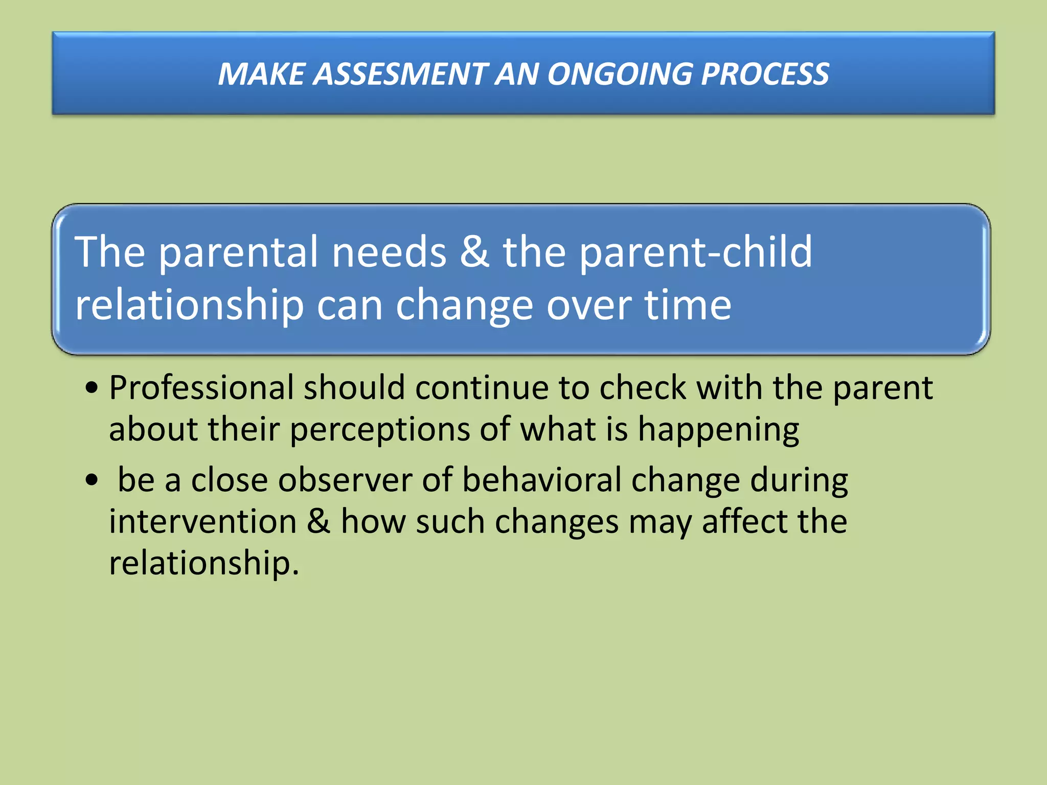 Assessment Child Parent Interaction Pptx