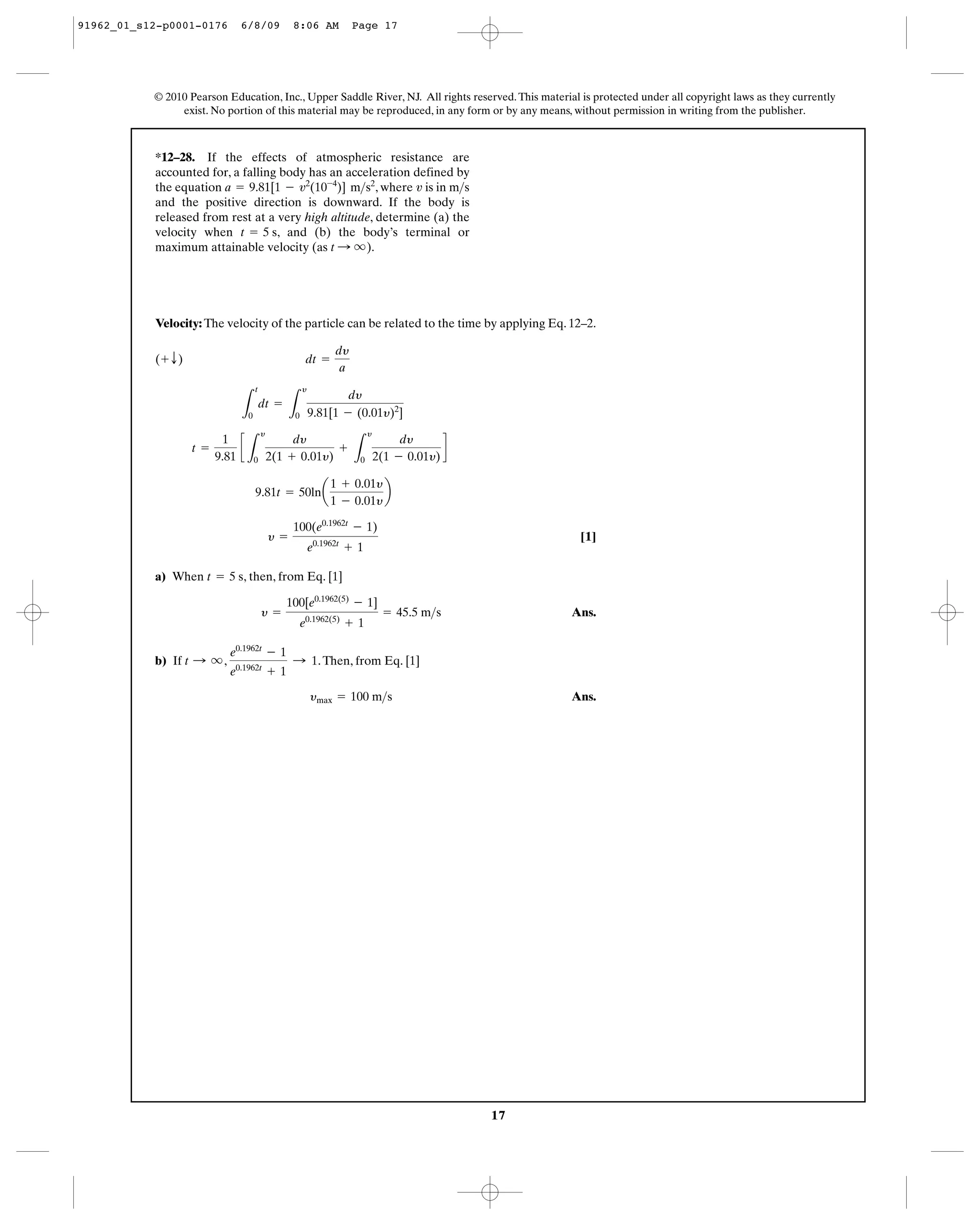 Chapter 12 dynamics rc hibbler | PDF