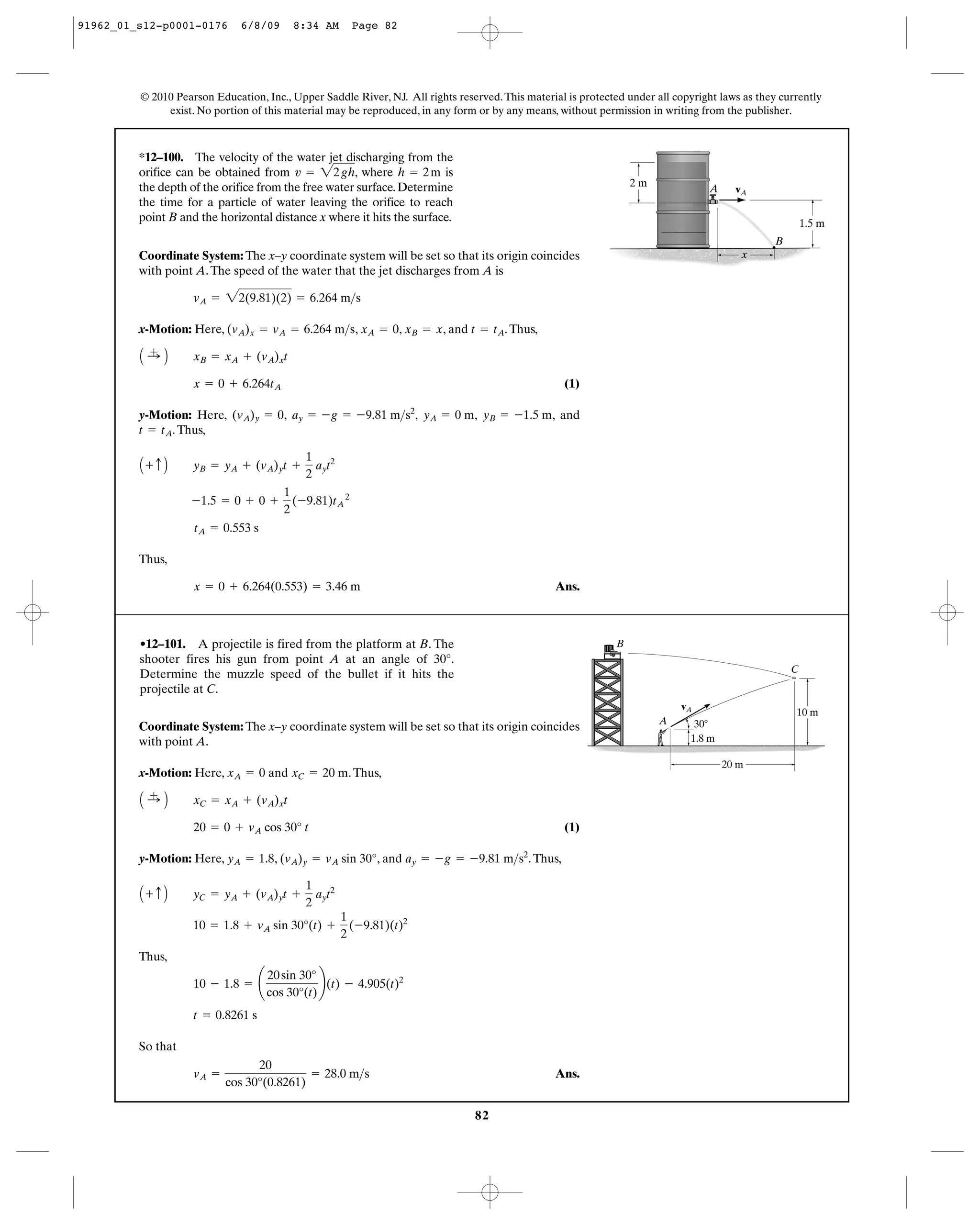 Chapter 12 dynamics rc hibbler | PDF