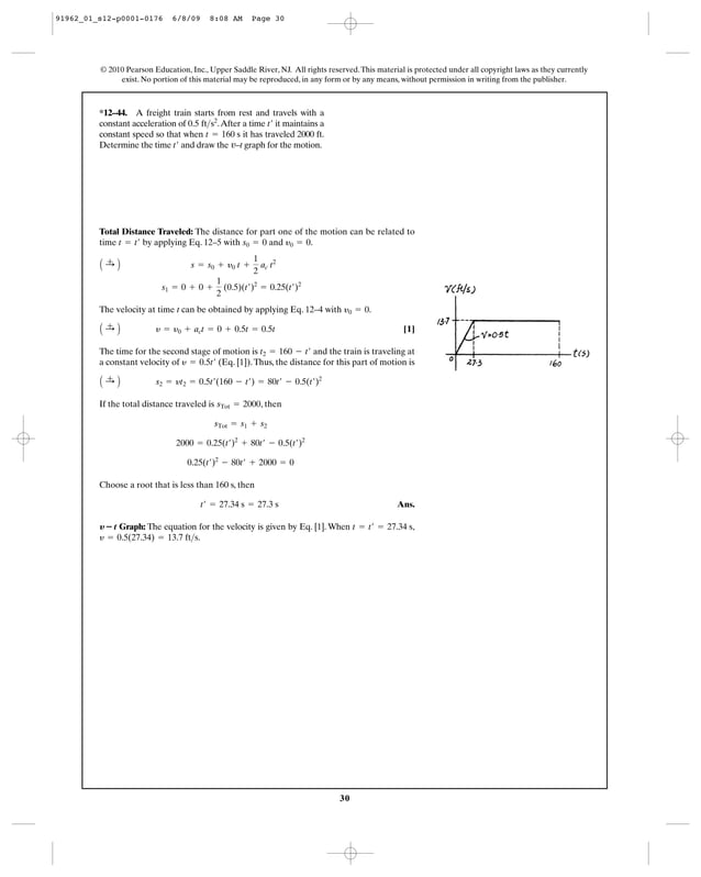 Chapter 12 dynamics rc hibbler | PDF