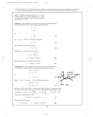 Chapter 12 dynamics rc hibbler | PDF