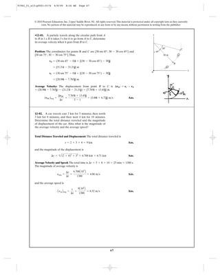 Chapter 12 dynamics rc hibbler | PDF