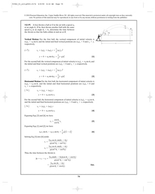 Chapter 12 dynamics rc hibbler | PDF