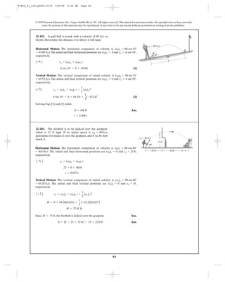 Chapter 12 dynamics rc hibbler | PDF