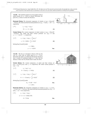 Chapter 12 dynamics rc hibbler | PDF