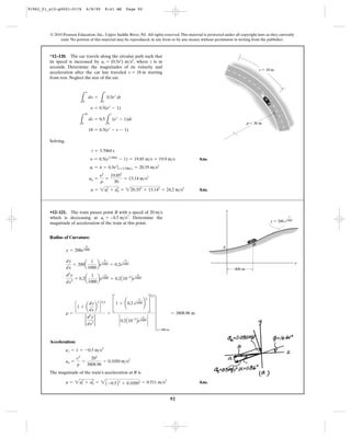 Chapter 12 dynamics rc hibbler | PDF
