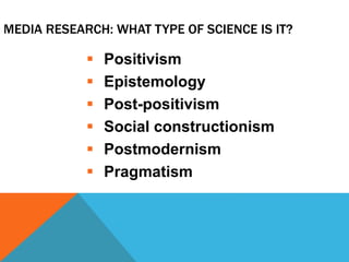 Chapter 12 - Media Theory & Research | PPT