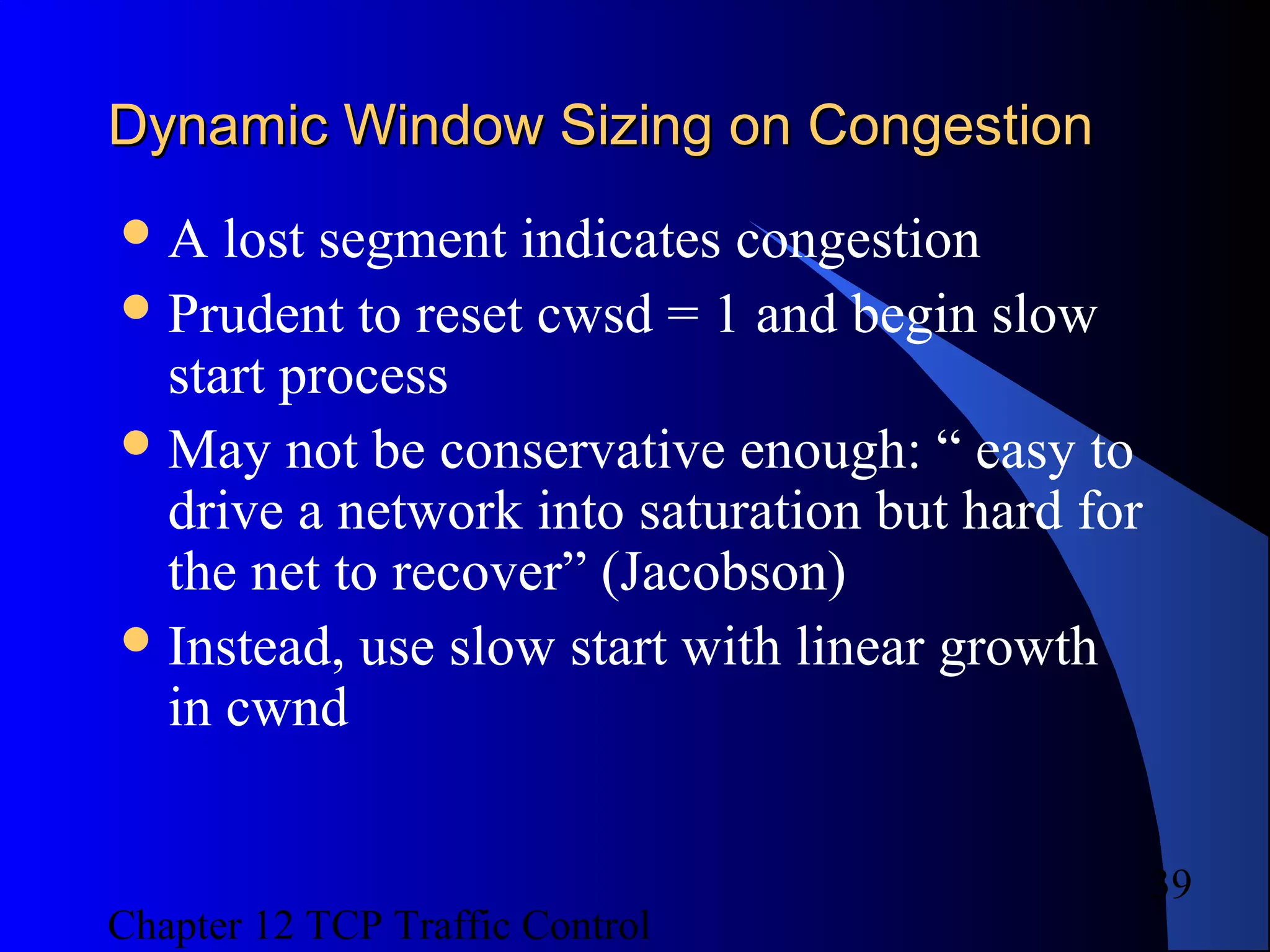 Tcp Traffic Control Chapter12 Ppt