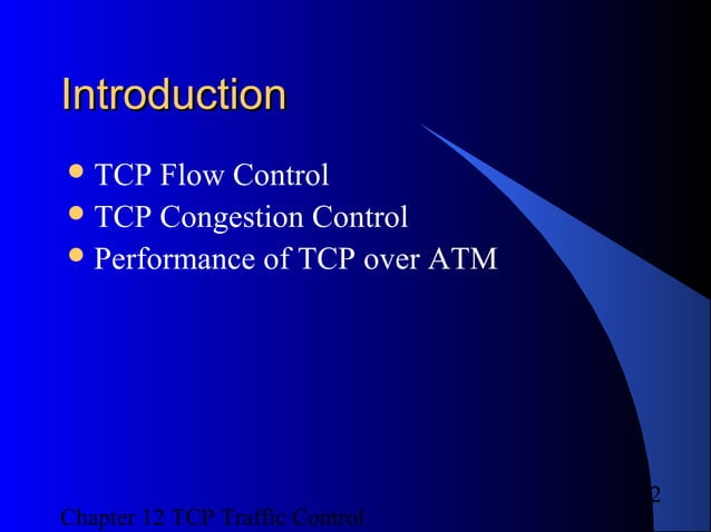 TCP Traffic Control Chapter12 | PPT