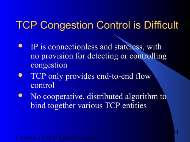 TCP Traffic Control Chapter12 | PPT