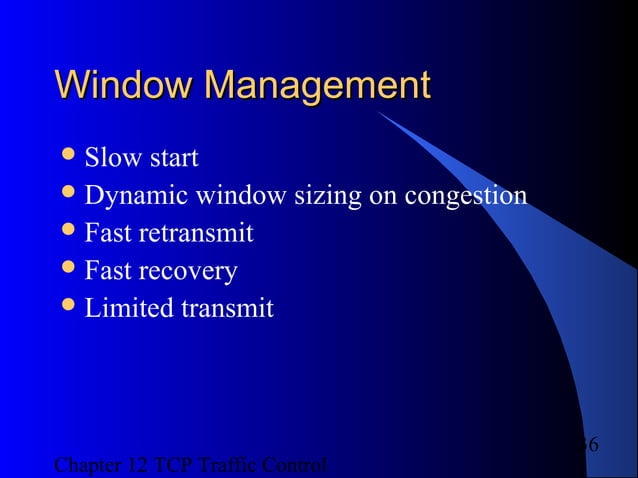 Tcp Traffic Control Chapter12 Ppt