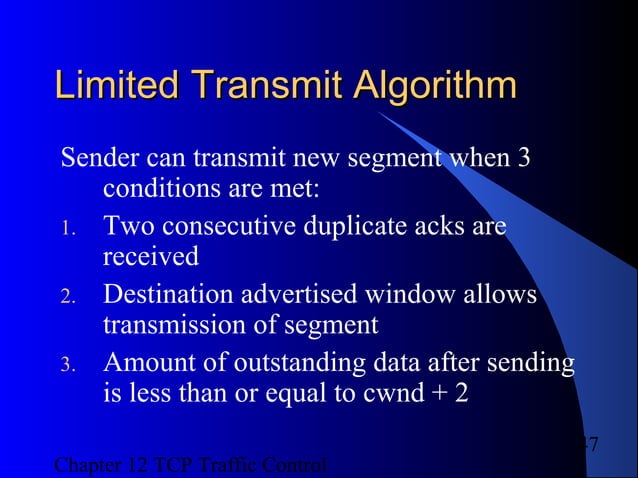 Tcp Traffic Control Chapter12 Ppt