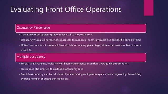Chapter 12 Managing Front Office Operations HOT 333 | PPTX | Business ...