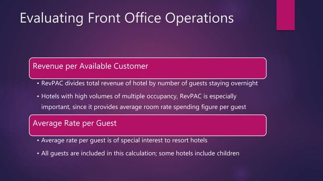 Chapter 12 Managing Front Office Operations HOT 333 | PPTX | Business ...