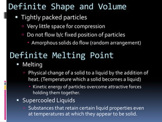 Chapter 12.2 : Solids | PPTX | Chemistry | Science