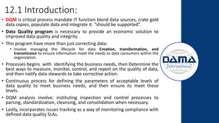 Chapter 12: Data Quality Management | PPTX