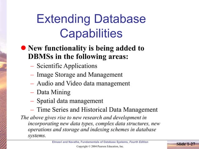Elmasri Navathe Dbms Unit 1 Ppt Ppt Databases Computer Software And Applications