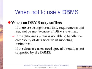 Elmasri Navathe DBMS Unit-1 ppt | PPT
