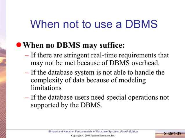 Elmasri Navathe Dbms Unit 1 Ppt Ppt Databases Computer Software And Applications