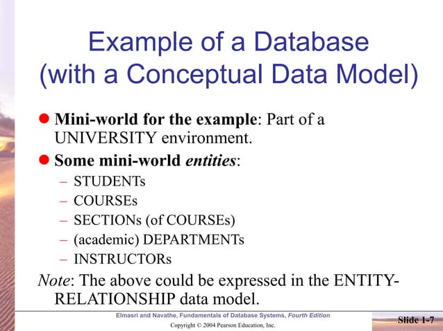 Elmasri Navathe Dbms Unit 1 Ppt Ppt Databases Computer Software And Applications