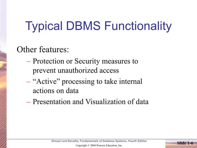 Elmasri Navathe DBMS Unit-1 ppt | PPT Elmasri Navathe DBMS Unit-1 ppt | PPT