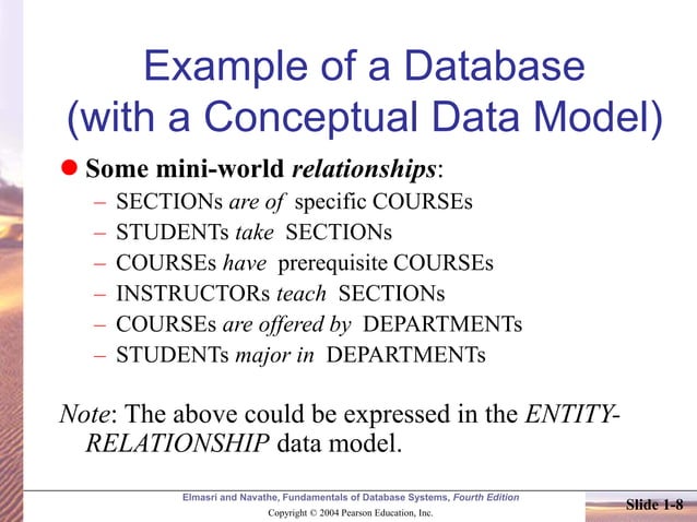 Elmasri Navathe DBMS Unit-1 ppt | PPT Elmasri Navathe DBMS Unit-1 ppt | PPT