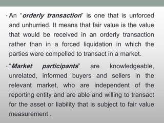 fair value accounting chapter one finance majorpdf | PDF