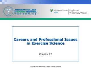 Introduction to Exercise Science Chapter 12 Powerpoint | PPT