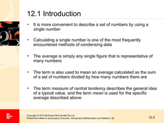Introductory Mathematics and Statistics PPT | PPT
