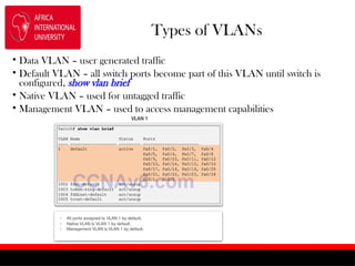 VLANS Routing and Protocols Chapter 12 of Routing | PPT