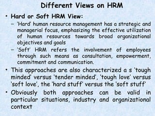 An Overview of Human Resource Management | PPTX