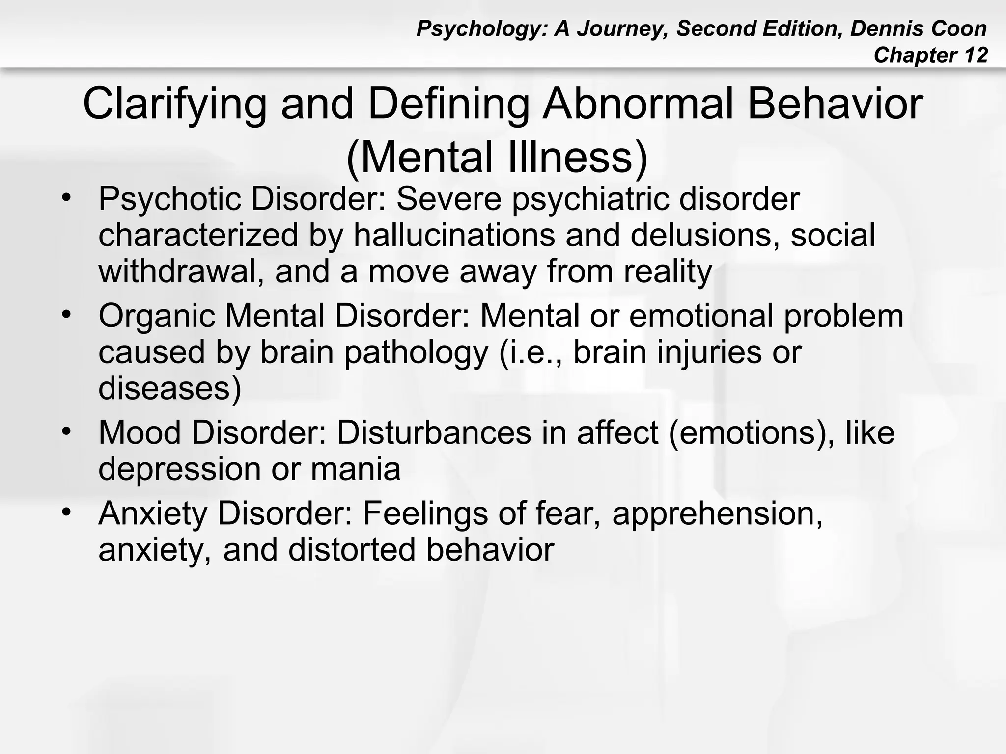 chapter12 psychological disorders abnormal.ppt