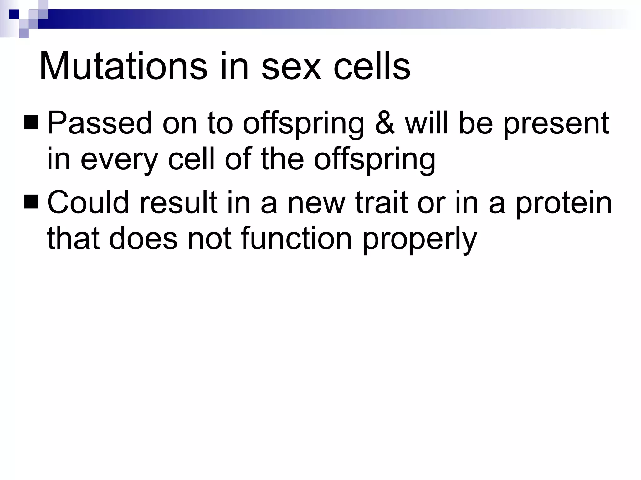 Chapter 12.4 gene regulation & mutation | PPT