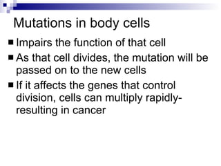 Chapter 12.4 gene regulation & mutation | PPT