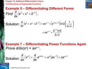 Chapter 12 - Additional Differentiation Topics | PPT