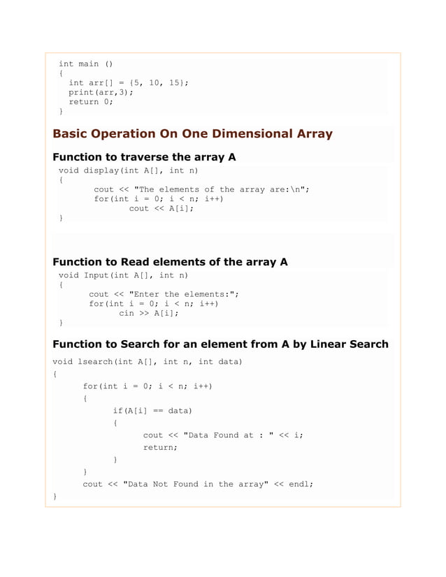 Chapter12 array-single-dimension | PDF